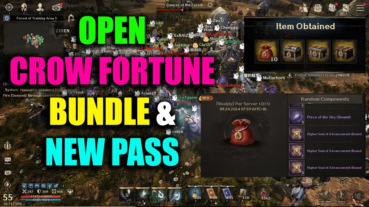 Night Crows Open Crow Fortune Bundle & New Pass - YouTube