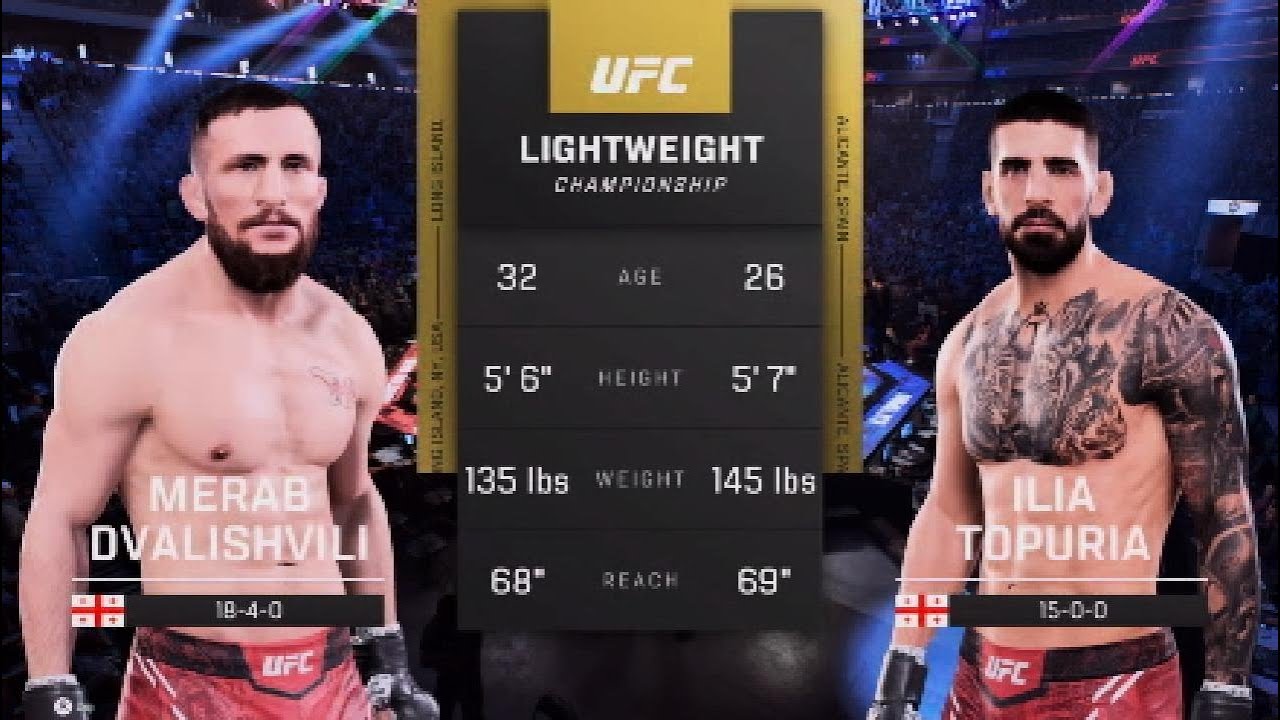 Merab Dvalishvili Vs Ilia Topuria Full UFC Fight - YouTube
