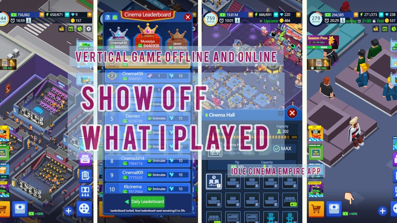[Vertical Game] Showing off the game i played / an online and offline ...