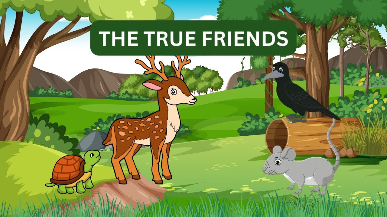 The True Friends Moral Story | The Four Friends | English Short Story ...