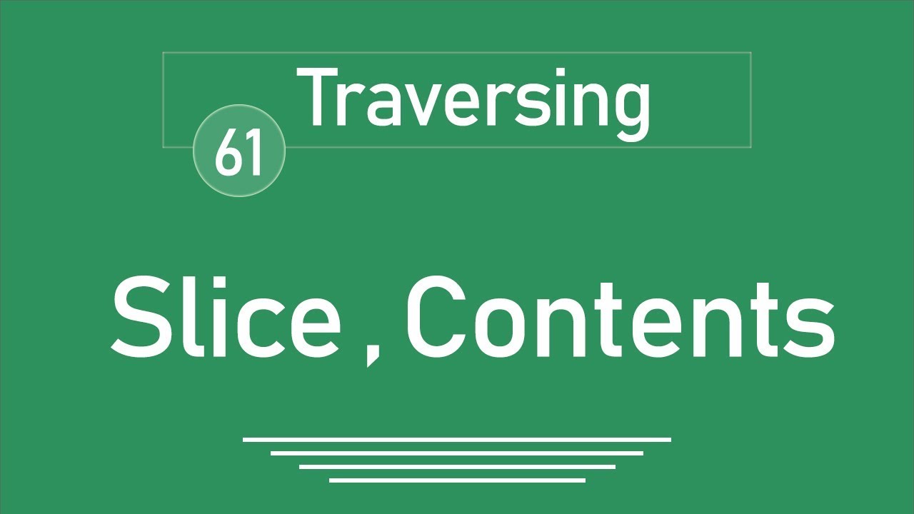 61 Jquery Tutorial Traversing Slice Contents Youtube