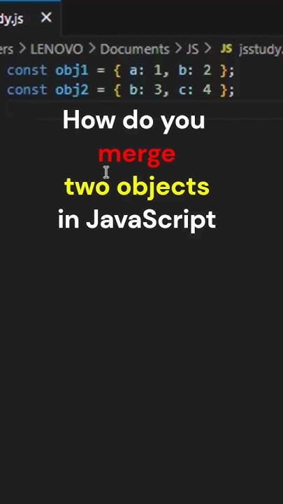 Objects Merge In Javascript Javascript Frontendinterview Interviewtips Ytshorts Codingtips 