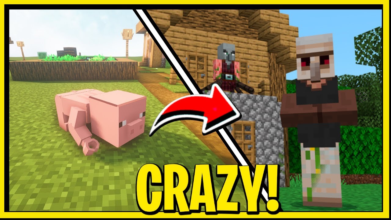 This Minecraft 💎Mod💎 Shows You CRAZY MINECRAFT MOBS! - YouTube