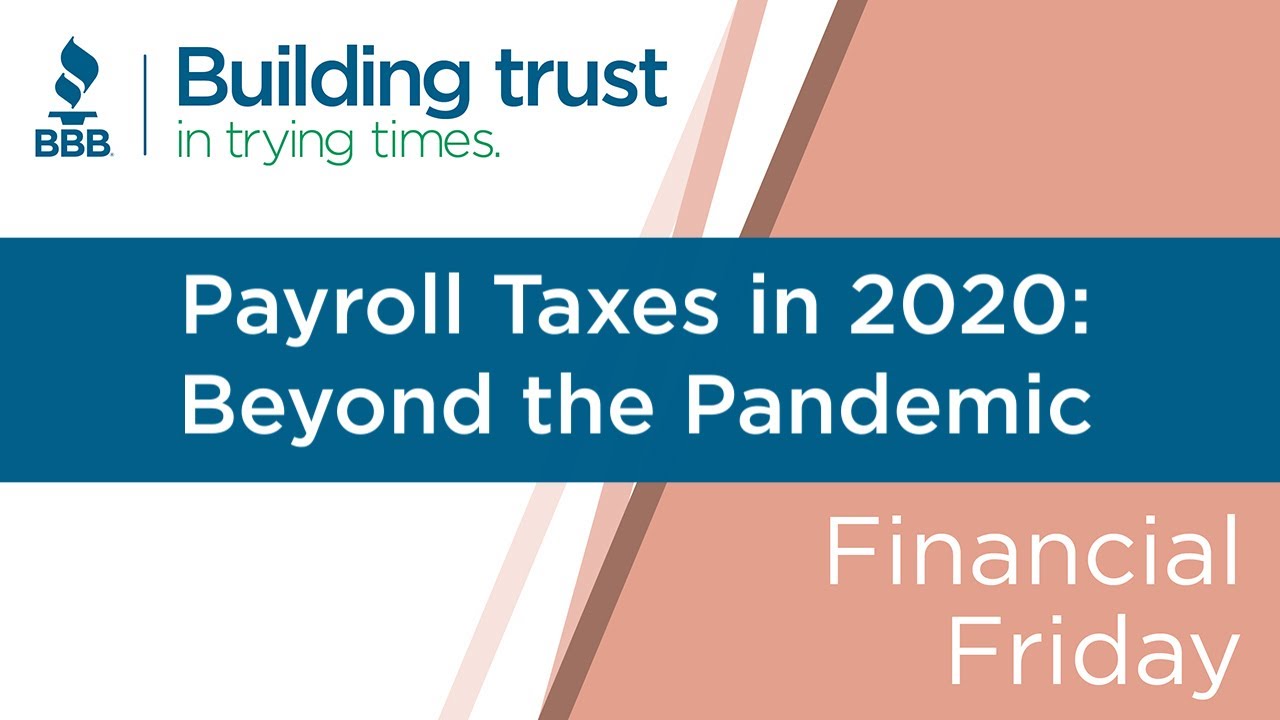 Financial Friday: Payroll Taxes in 2020 - YouTube