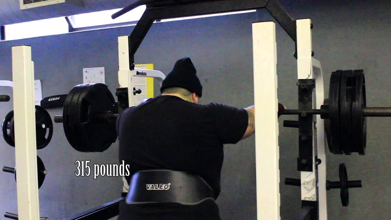 345 Pounds Over Head Press - YouTube