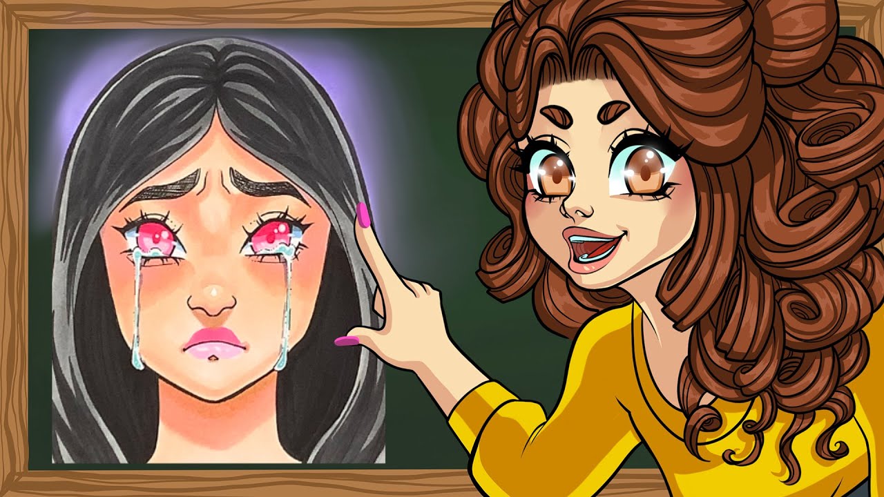How to Draw Facial Expressions (Crying)! 😭 - YouTube