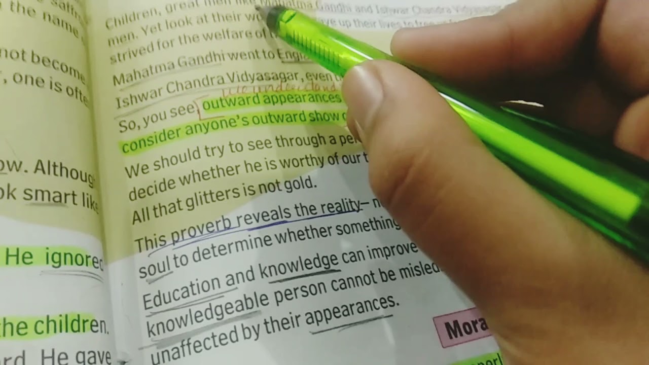 Class 6 Moral Science Ch 9 Extra Ques Long Ques All That Glitters Is Not Gold class-6-moral-science-ch-9-extra-ques-long-ques-all-that-glitters-is-not-gold