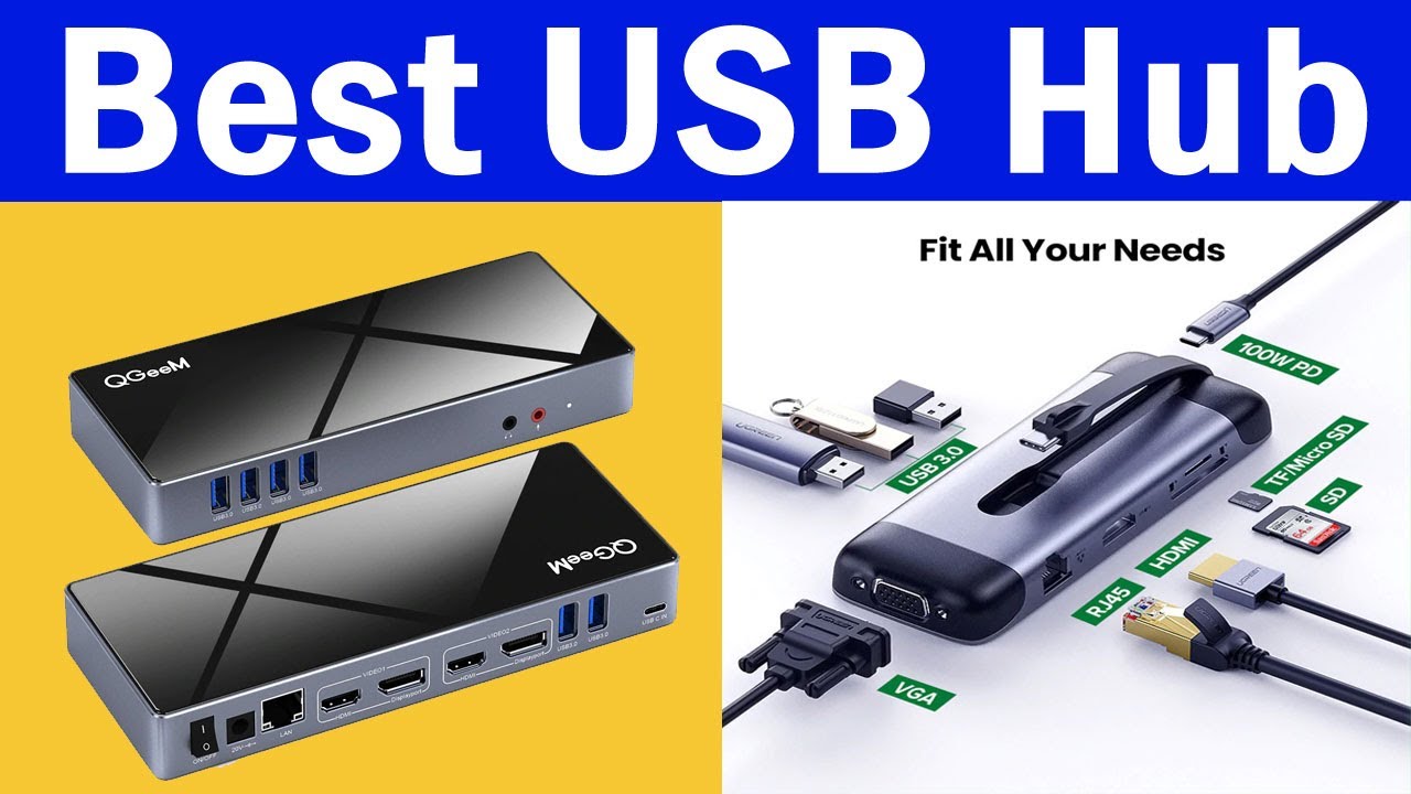 Top 5 Best USB Hub Review In 2021 - YouTube