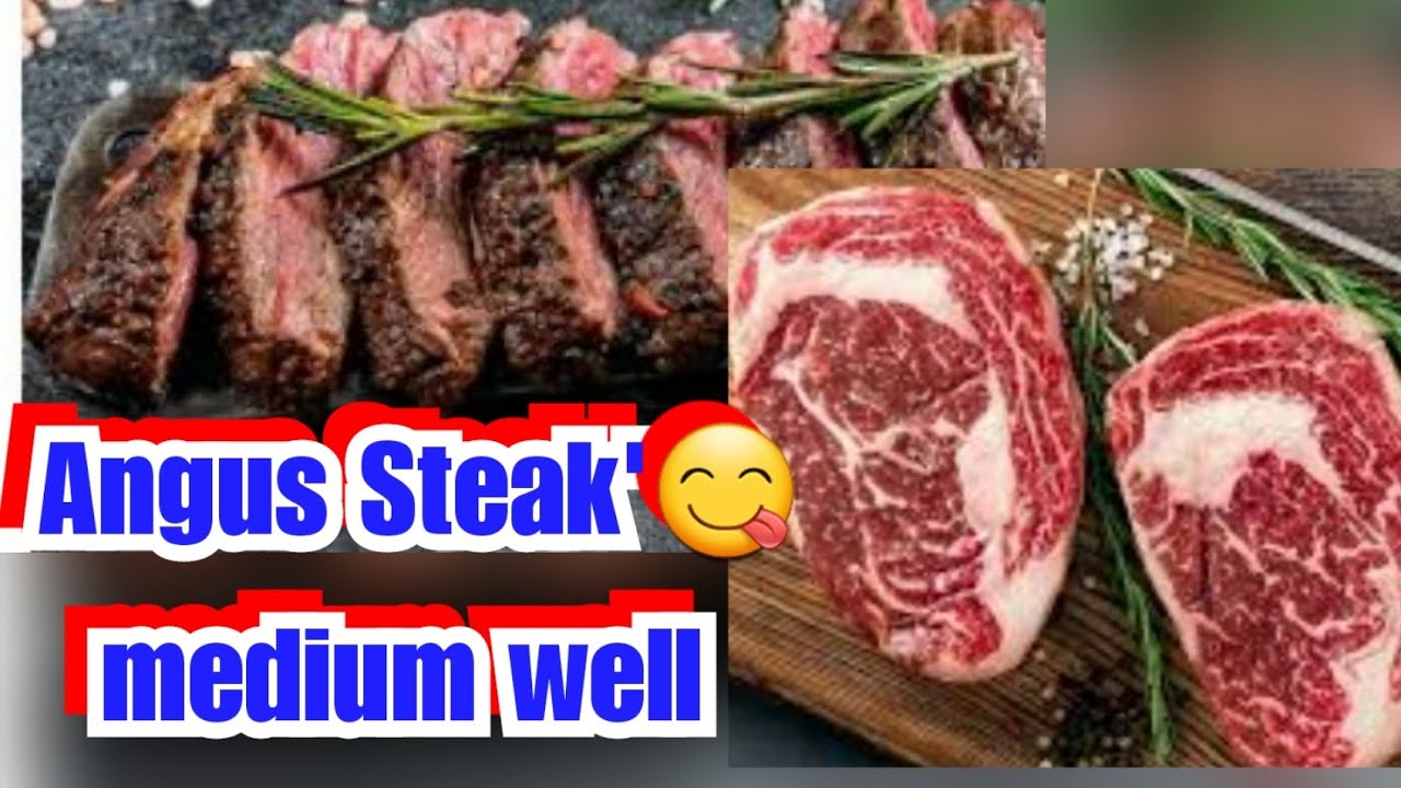 Angus steak ', medium well, ' - YouTube