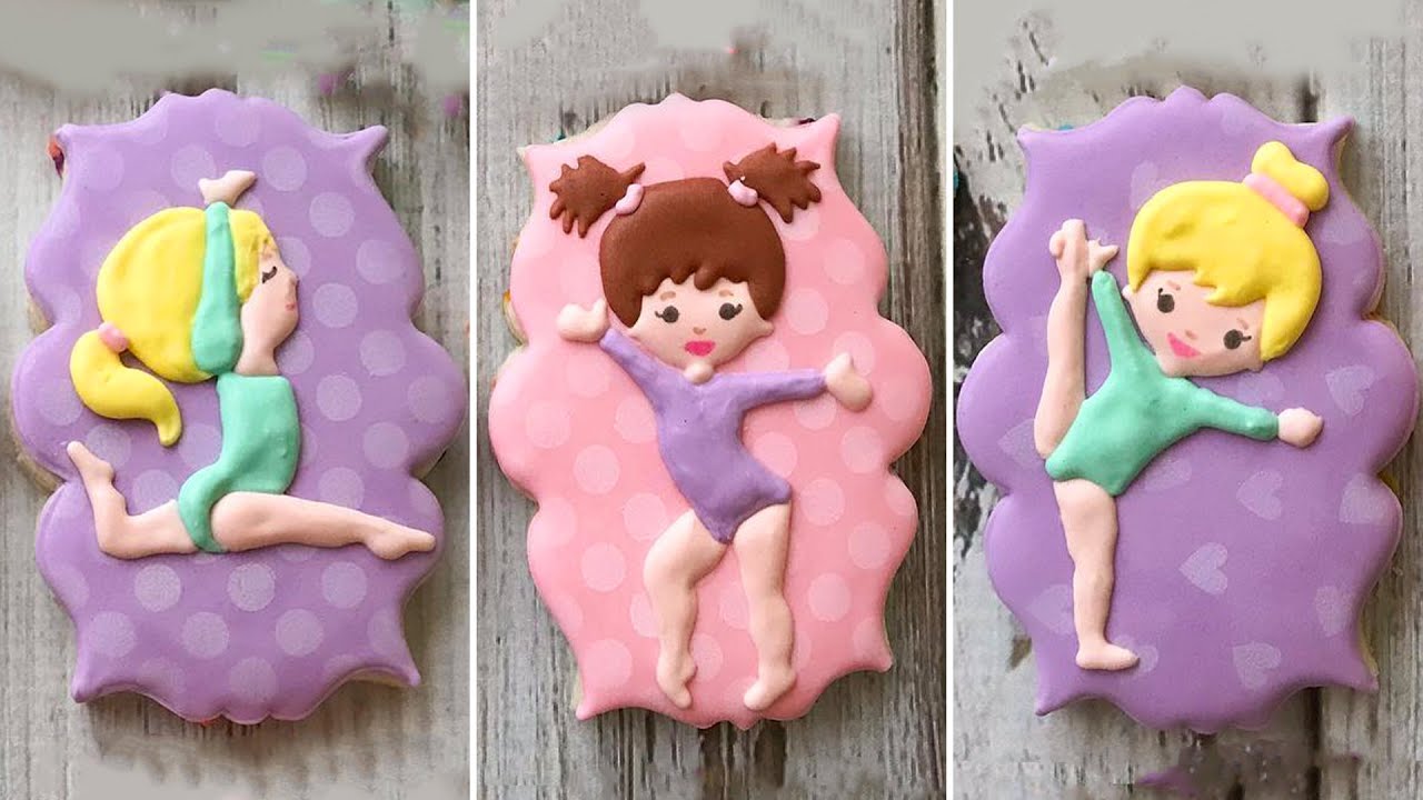 Sweet little tumbling girls! Yummy Colorful Cookies Decorating ...