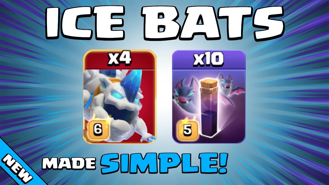 4 x ICE HOUNDS + 10 x BAT SPELLS = SUPER SPAM! TH13 Attack Strategy ...