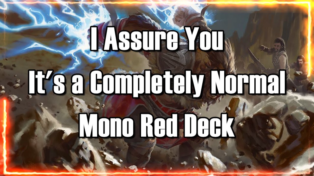 I Play Mono Red But It's A Combo Deck In Disguise | Ojer Impact Tremors ...