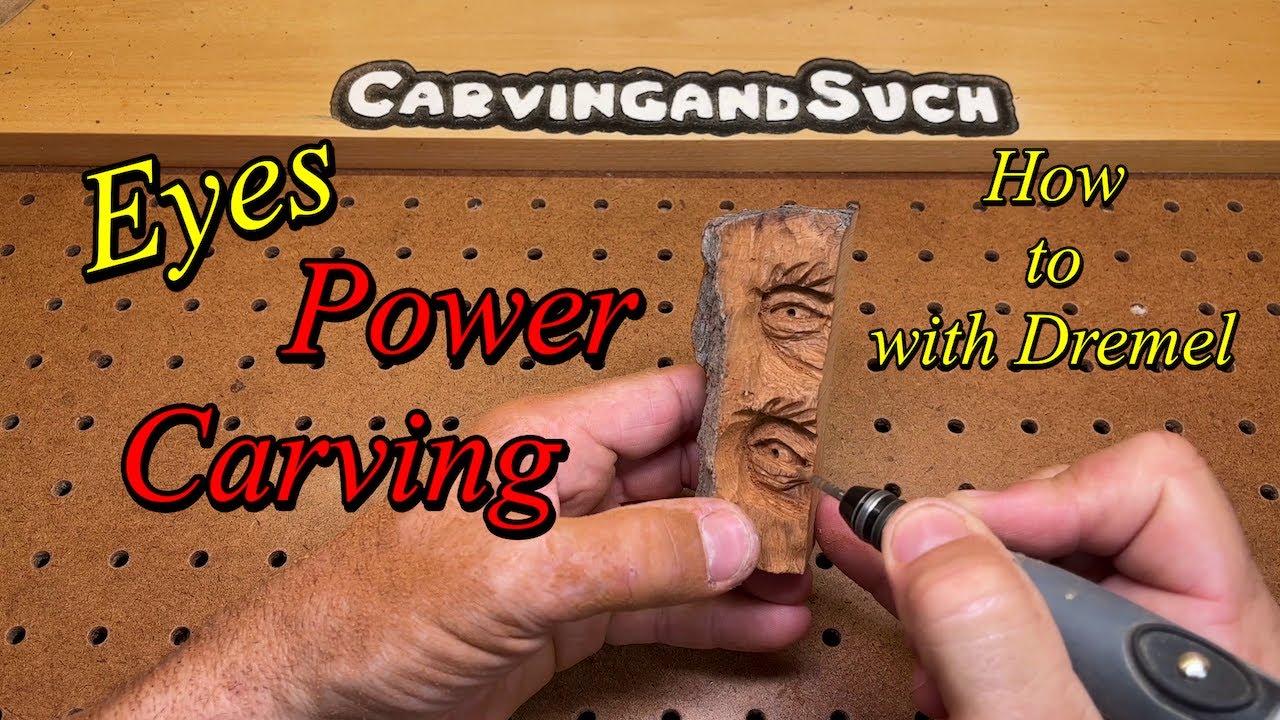 Carving Eyes-Easy Power Carving Tutorial How To With Dremel 3000 - YouTube