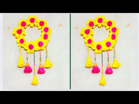 How to make most easy and beautiful paper folder wall hanging craft ...