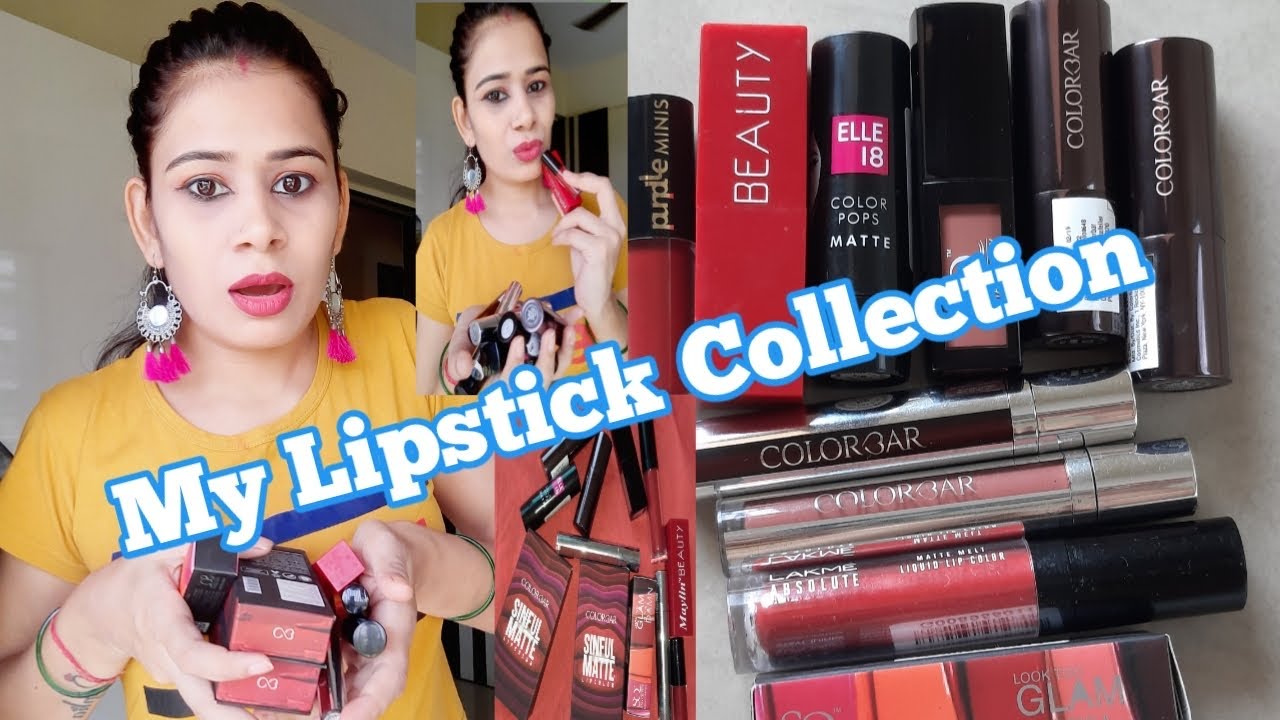 My Lipstick Collection 2019 | liquid and chubby lipstick | lip gloss ...