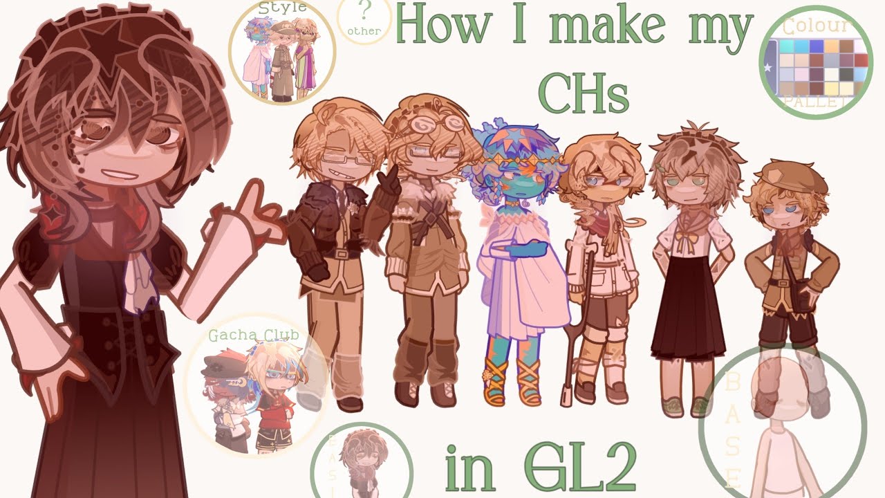 How I design my characters in Gacha Life 2 / Requested / Simple Guide ...