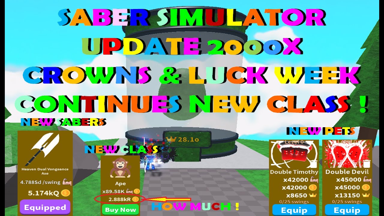 Saber Simulator Update X2000 CROWNS CONTINUES New Island 101 new sabers ...