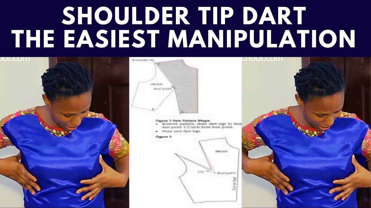 How To Cut & Sew Shoulder-Tip Dart | sewing pattern | pattern drafting ...