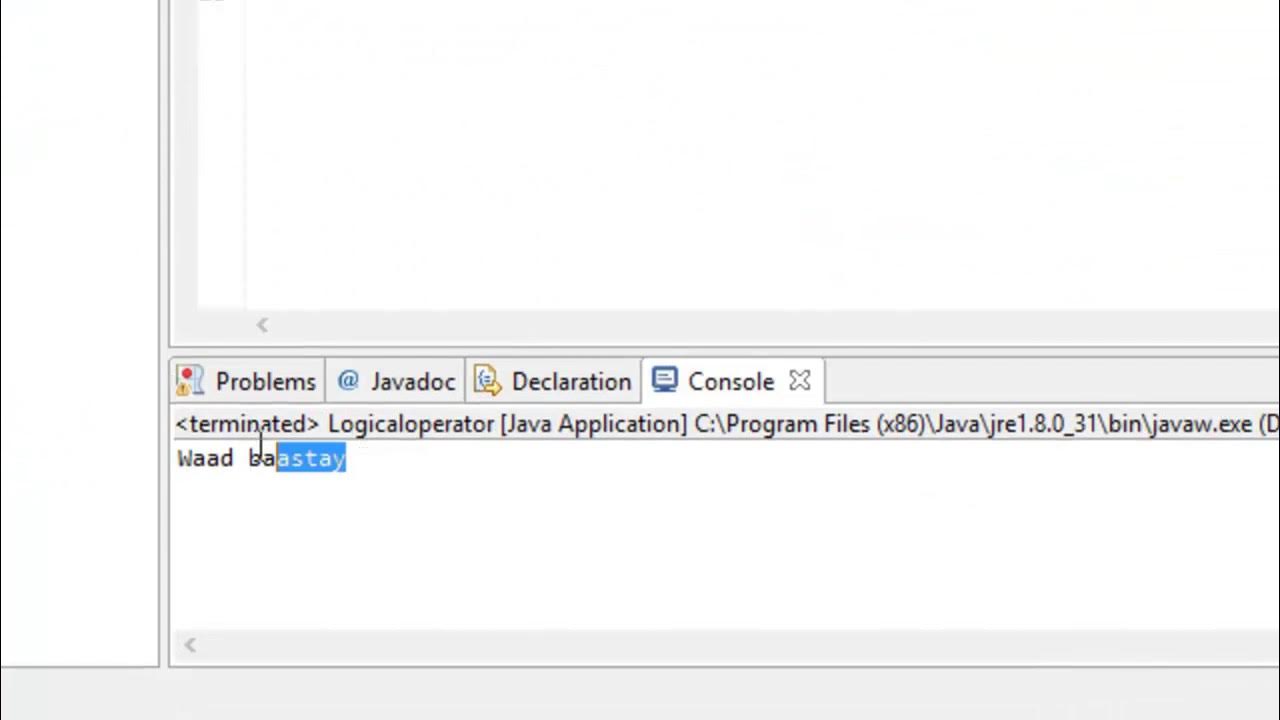 Lesson 12 Logical Operators JAVA Prog - Sahalsoftware - YouTube
