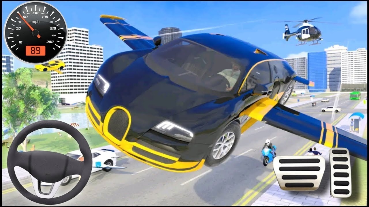 Flying Car Racing 3D - Android Version | Flying Car Transport Simulator ...