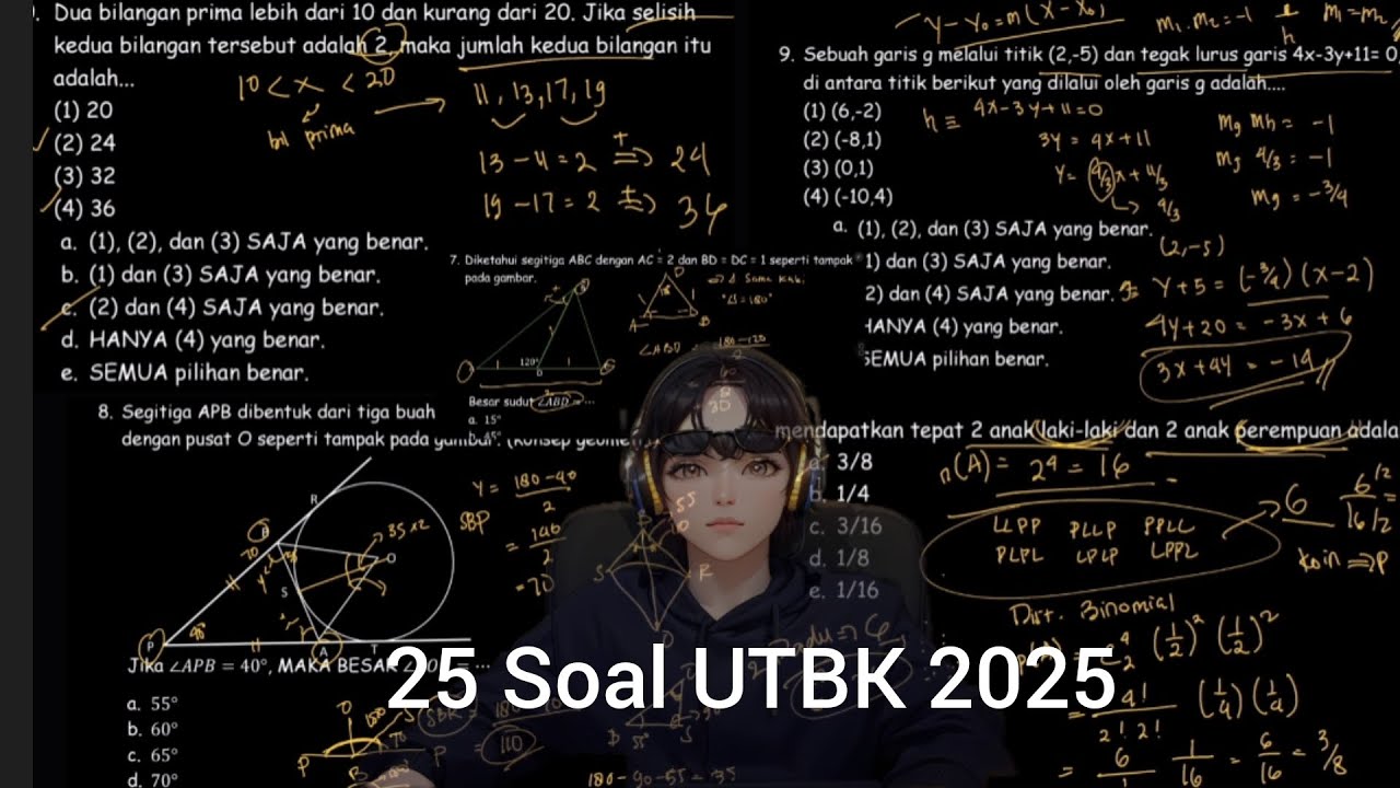 25 Soal Pengetahuan Kuantatif UTBK 2025 S2 P2 - YouTube