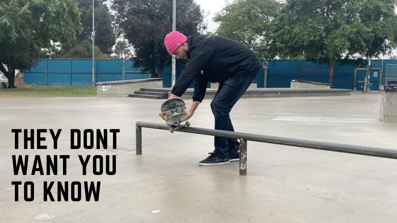 How To Frontside Overcrook On Rails ( FS NOSEGRIND ) - YouTube