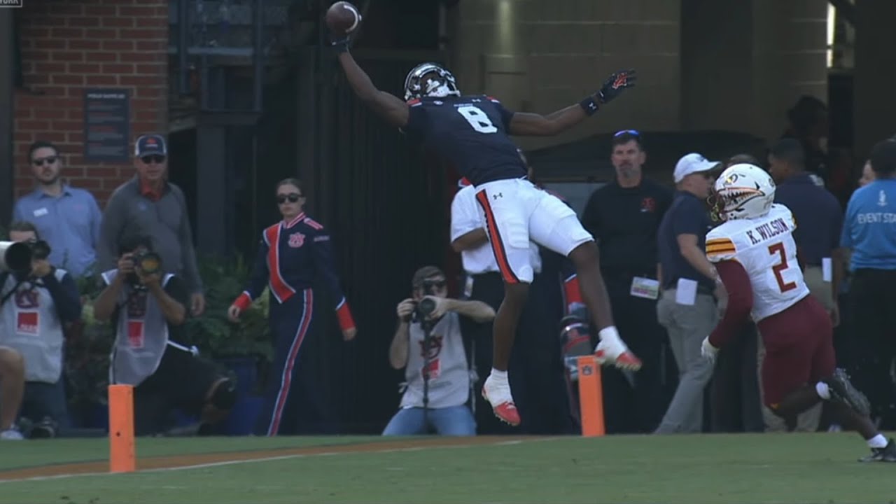 Cam Coleman explodes for 3 touchdown catches to help guide Auburn past ...