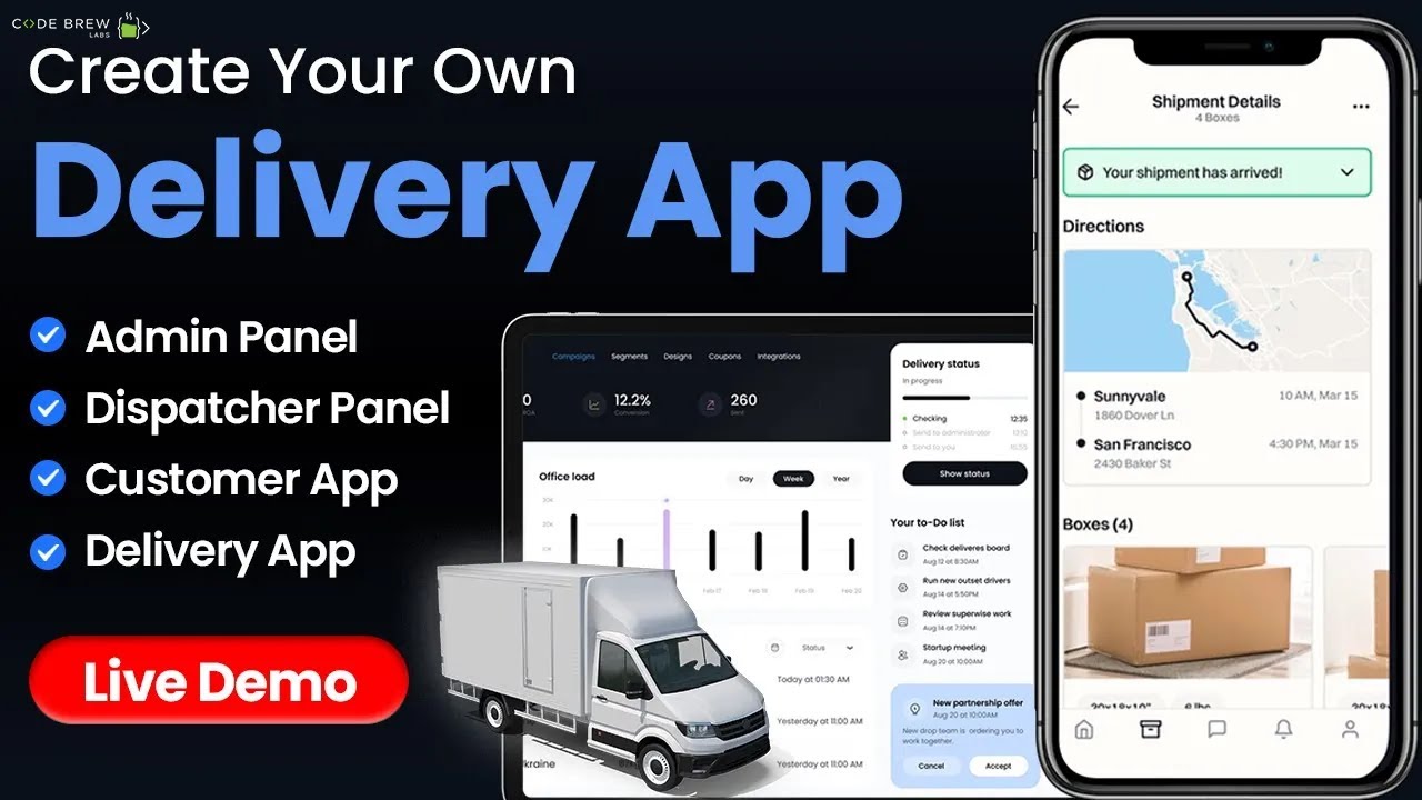 How to Create a Delivery App in 2025 | How to Build an On Demand Parcel ...