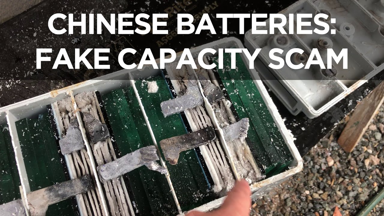 Chinese battery scam - Batteries are packed with glass and only 1/10th ...