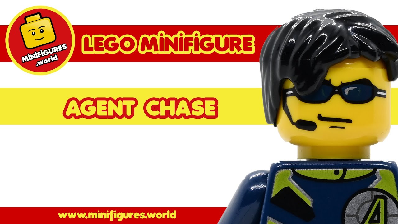 😎 LEGO minifigure: Agent Chase (agt001) 😎 [AGENTS] - YouTube