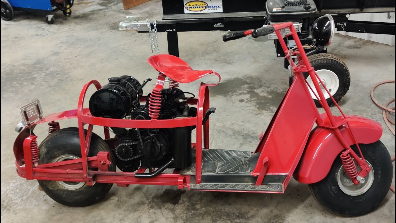 1948 Cushman Husky - YouTube