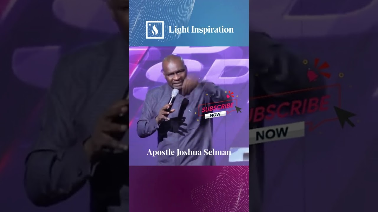 First Law of Intimacy with the Holy Ghost - Apostle Joshua Selman ...