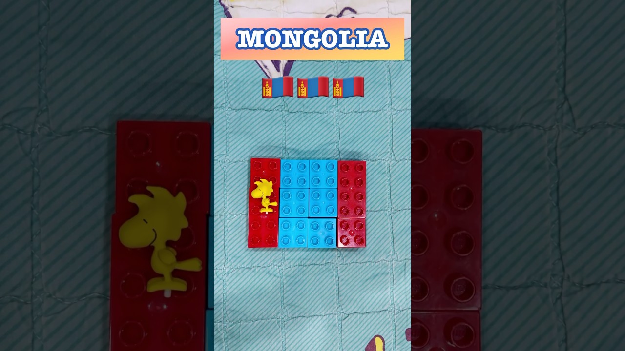 Mongolia Lego Flag “Asia” #mongolia #asia #flag #ธงชาติ #lego # ...