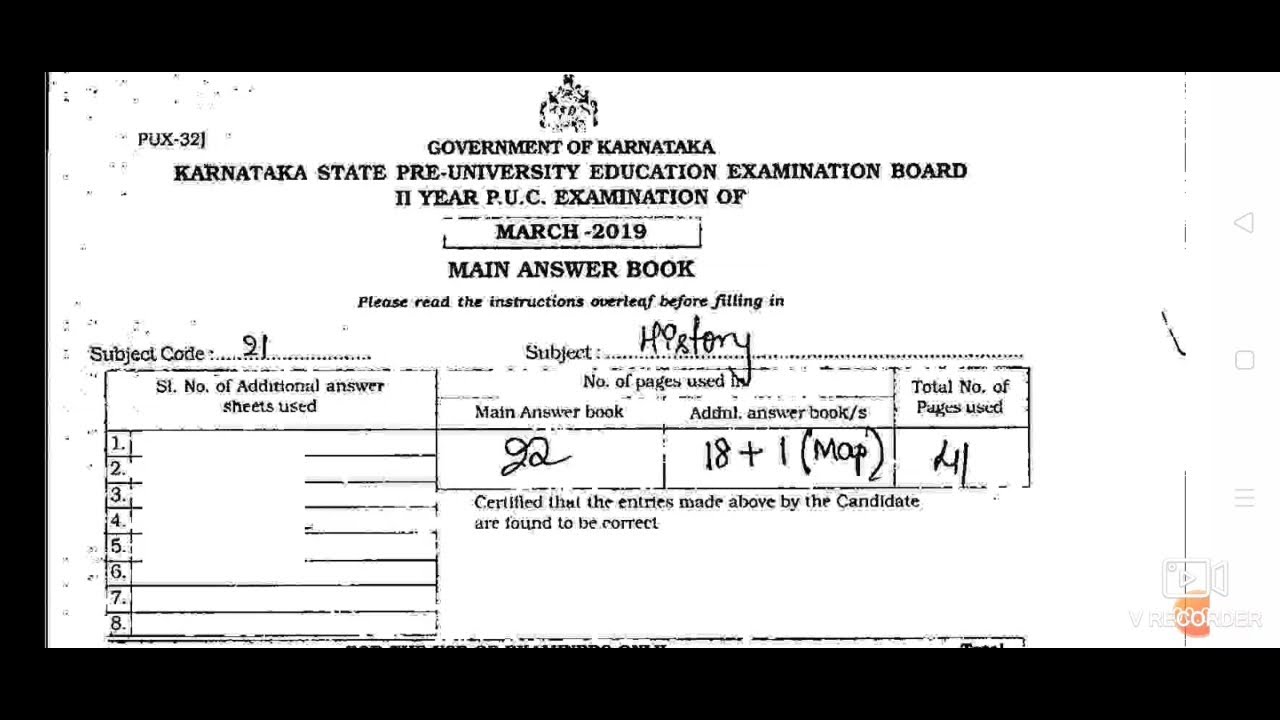 2nd Puc History Topper Answer Paper 2019 YouTube 2nd-puc-history-topper-answer-paper-2019-youtube
