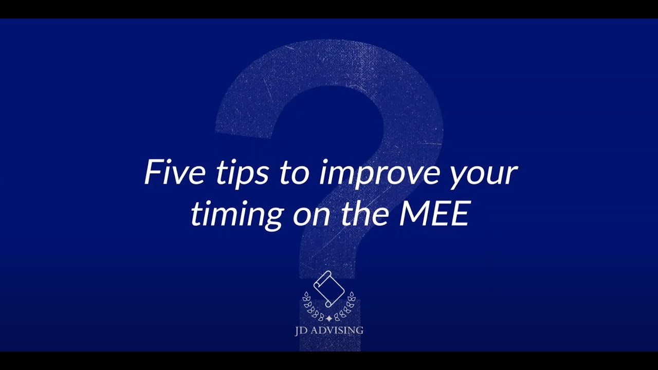 Five Tips To Improve Your Timing On The MEE - YouTube