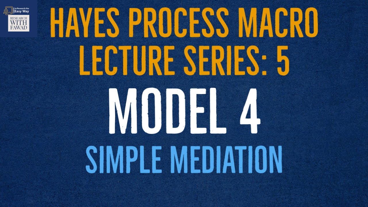 5. Hayes Process Macro - Model 4 | #Mediation Analysis with Single ...