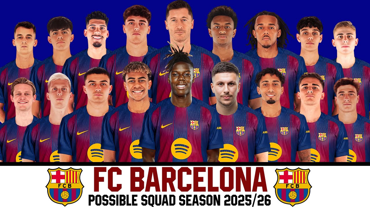 FC Barcelona Possible Squad 2025/26 | FC Barcelona Possible Squad ...