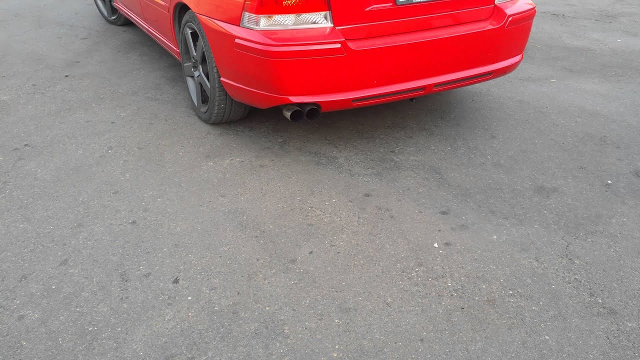 S60r custom 3" stainless exhaust - YouTube