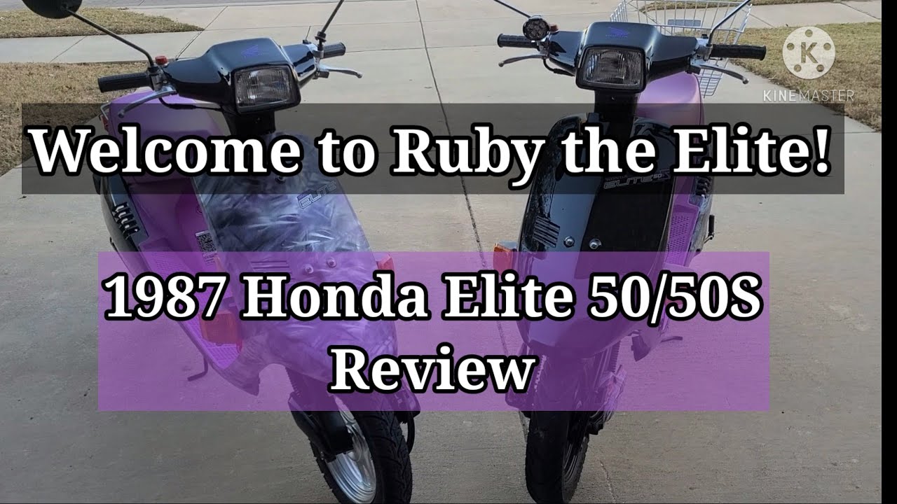 1987 Honda Elite 50/50S scooter Review | Ruby the Elite - YouTube