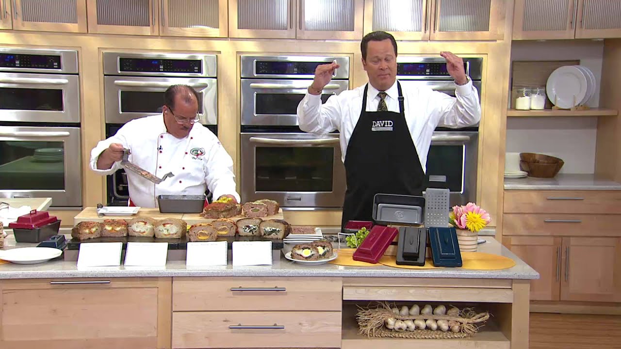 Nonstick Miracle Meatloaf Pan by Chef Tony with David Venable - YouTube