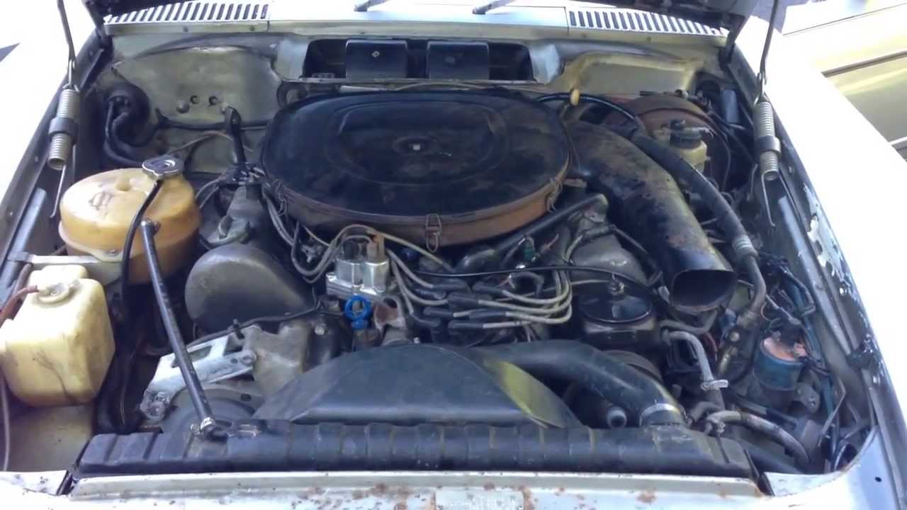 1977 450 SL Mercedes Benz engine - YouTube