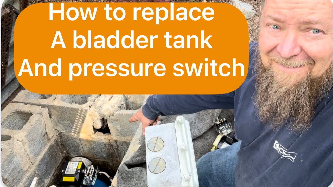 How to replace a well pressure switch and bladder tank in a crawlspace ...