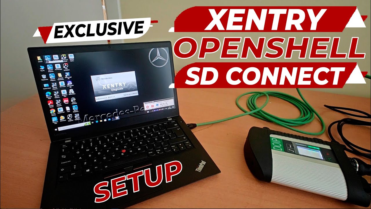 Installation and Setup Xentry OpenShell XDOS for Mercedes-Benz Star SD ...