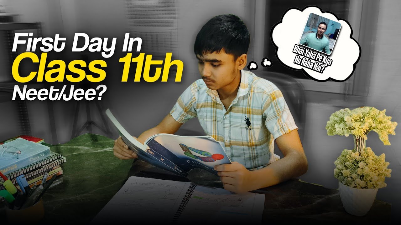Will I Prepare for JEE 🤔First Day As a 11th Grader *PCM STUDENT* 🔥 ANURAG ONLY STUDY - YouTube