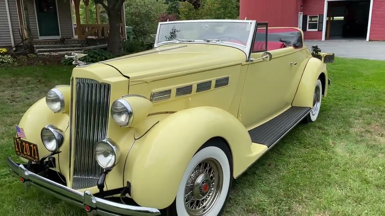 1937 PACKARD 120 CONVERTIBLE COUPE - YouTube