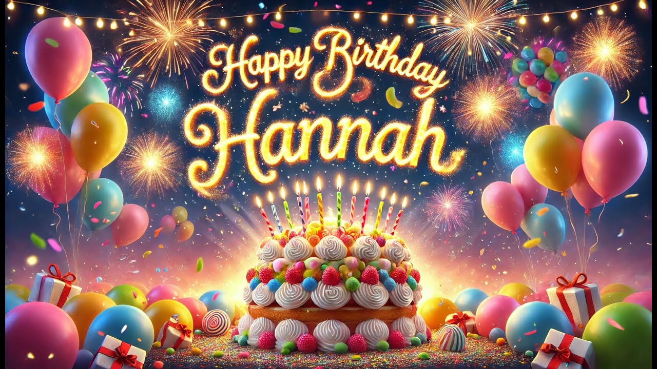 Happy Birthday Hannah! 🎂 🎊 The Best Happy Birthday Song for Hannah! You ...