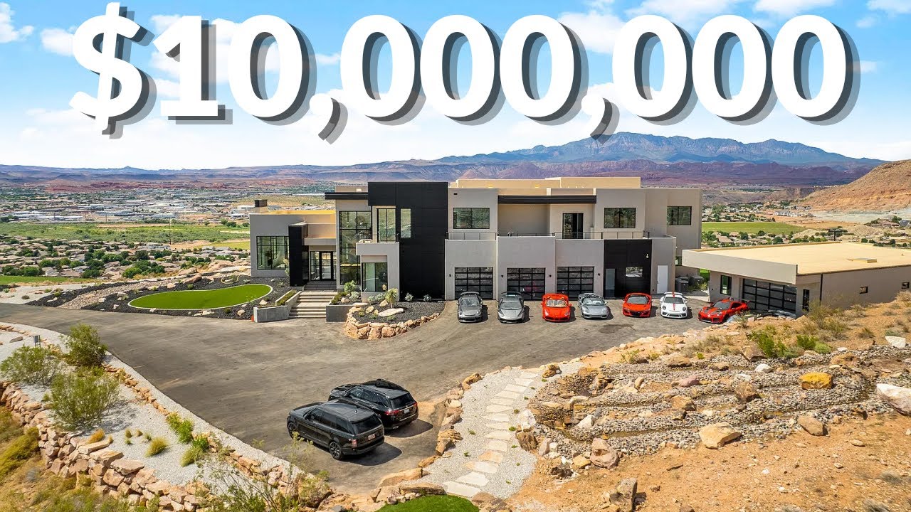 Inside a CRAZY $10,000,000 MEGA Mansion With A Helipad, 27 acres, HUGE ...