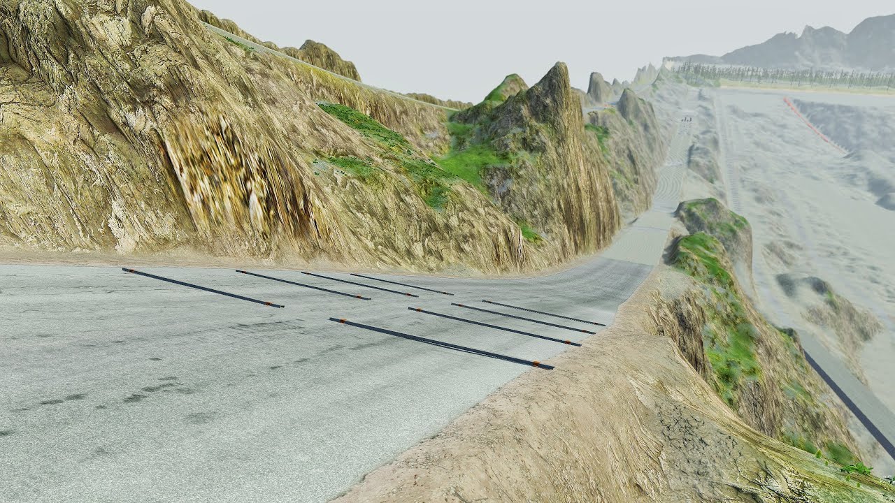 Car VS Long downhill-BeamNG.drive - YouTube