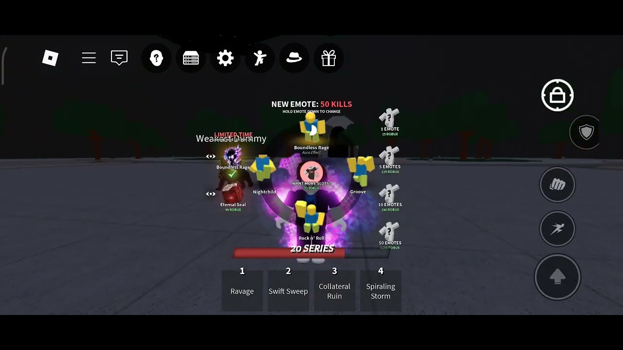 showcasing boundless rage and one emote I bought - YouTube