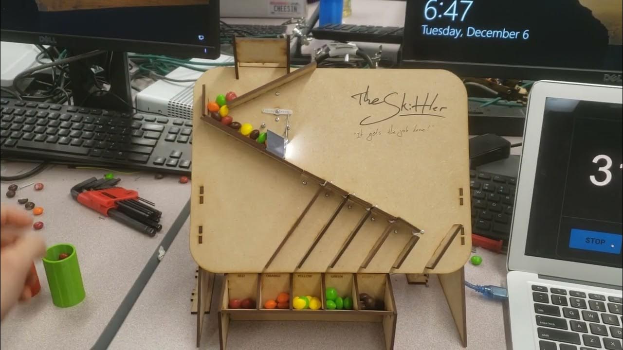 Skittle Sorting Machine - The Skittler - YouTube